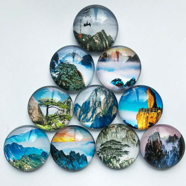 Top Quality And Transparent Crystal Glass Fridge Magnet, Heart Shape ...