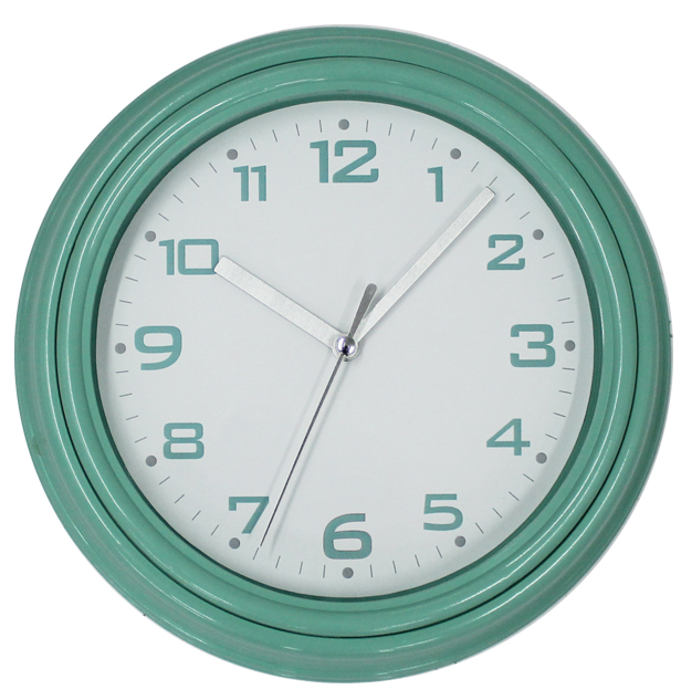 12 Inch Promotion Red Color Plastic Wall Clock Cheap Clock - Buy ...