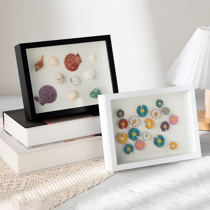 3D Photo Frame Glass Specimen Frame Dried Flower Collection Display ...