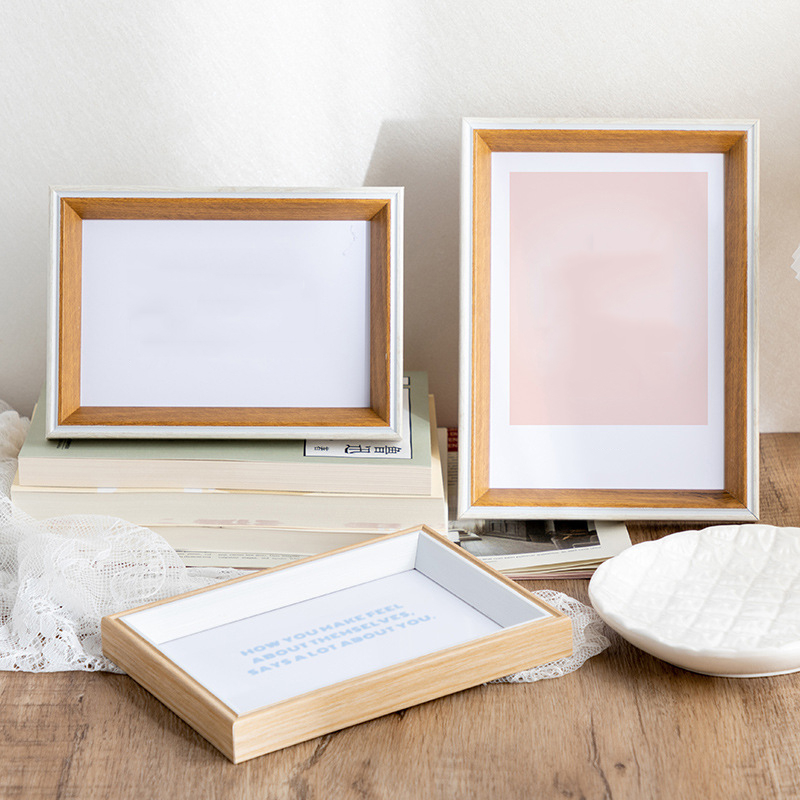 Wooden Photo Frame Picture Frames Wall Photo Card Holder Specimen ...