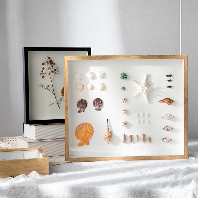 3D Photo Frame Glass Specimen Frame Dried Flower Collection Display ...