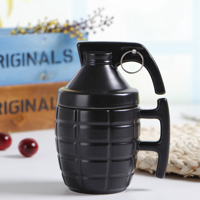 Bomb Design 3D Grenades Shape Green Ceramic Mug for Small Gift - Buy ...