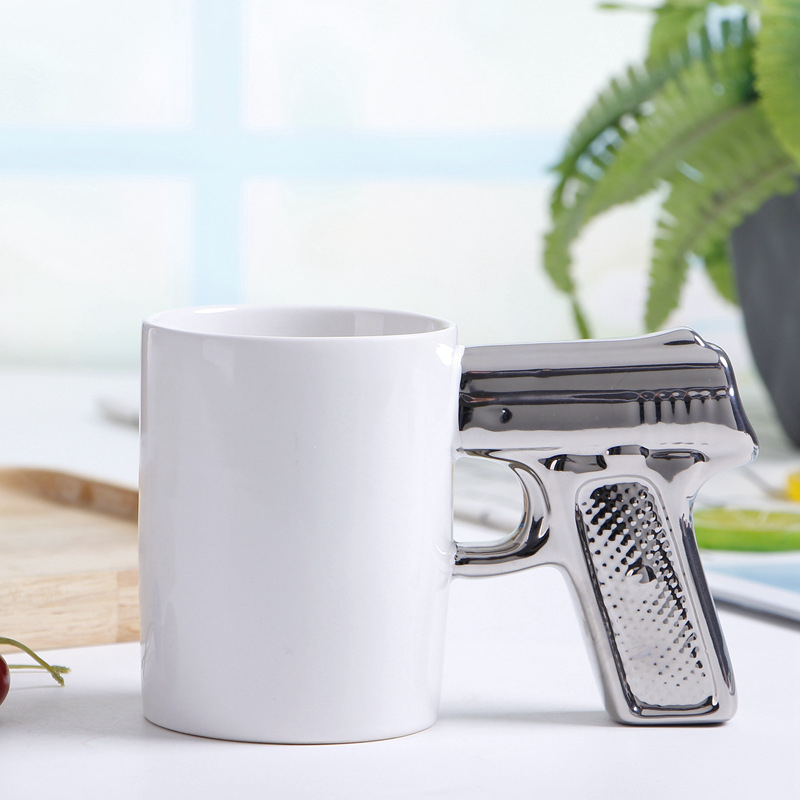 Creative Ceramic Gun Mug / Gun Handle Coffee Mug / Gun Shaped Mug - Buy ...