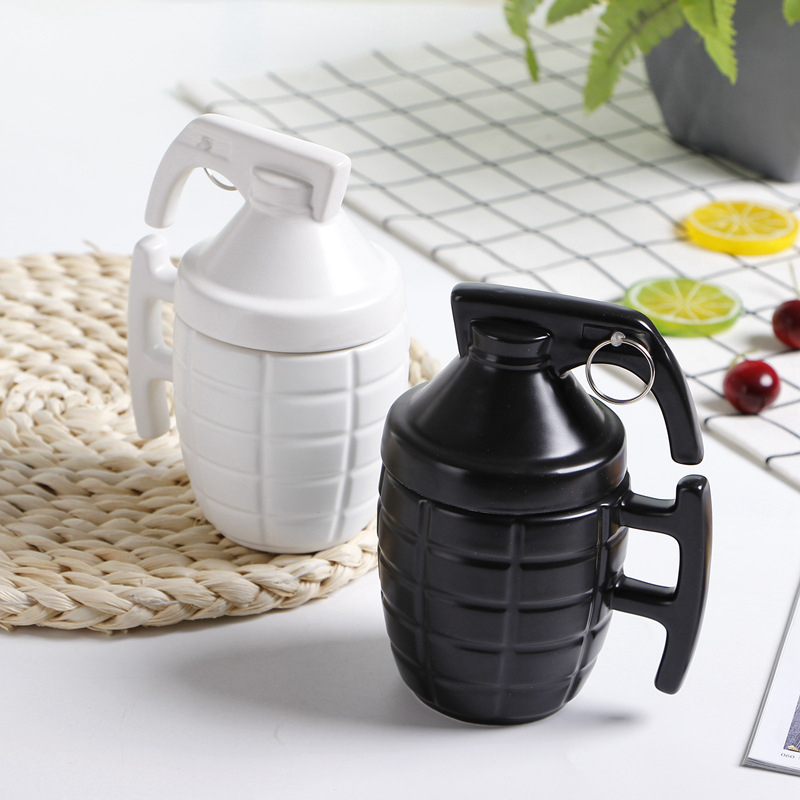 Bomb Design 3D Grenades Shape Green Ceramic Mug for Small Gift - Buy ...