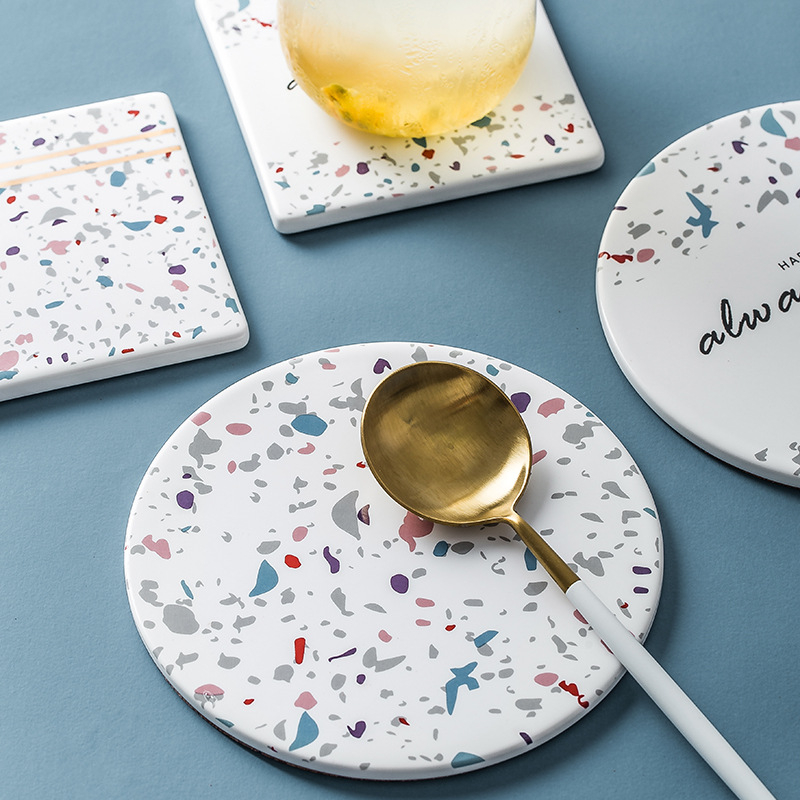 Ceramic Coaster Absorbent Stone Drink Coasters - Buy ceramic coasters ...