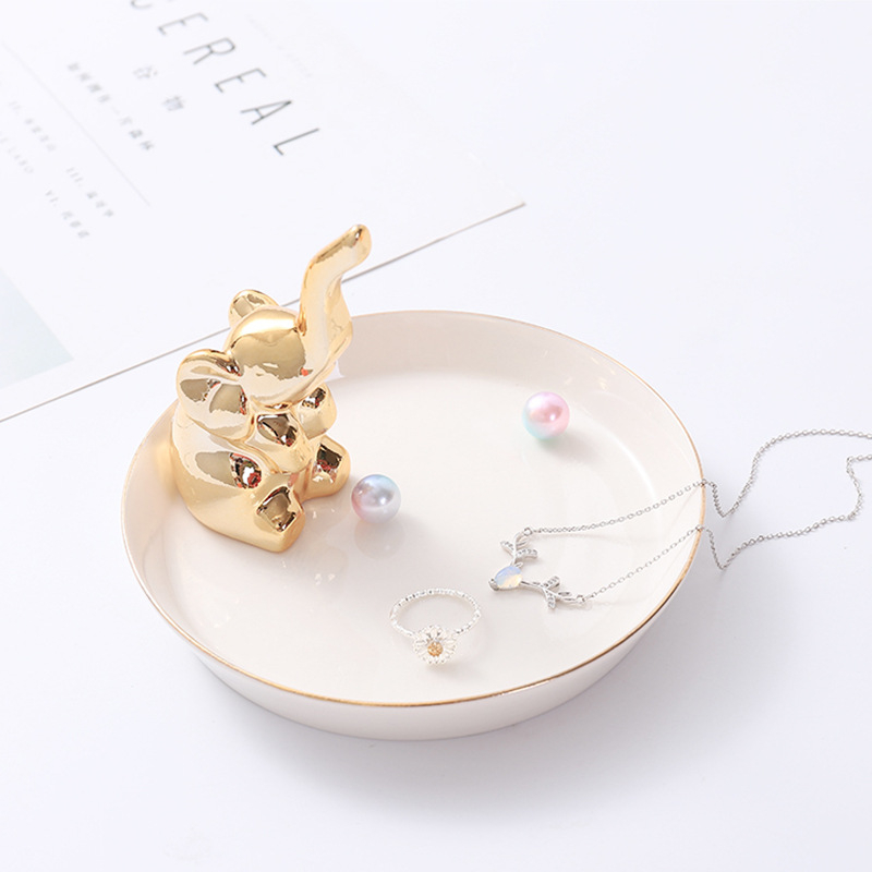 Charming Ceramic Crafts Square Shape Engagement Ring Tray For Gift ...