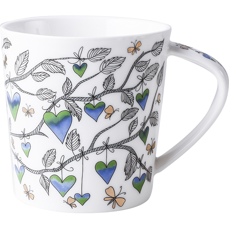 Creative Matt Ceramic Mug with Japanese And Korean Style Love Rattan ...