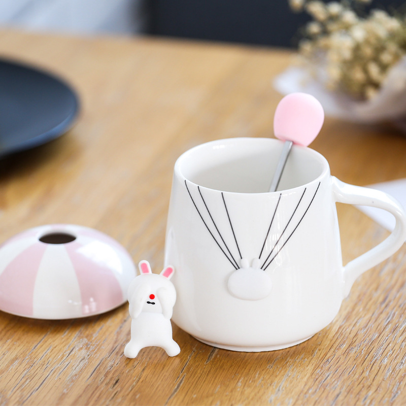 Creative Ceramic Coffee Milk Beer Mug 3d Ceramic with Cartoon Fox ...