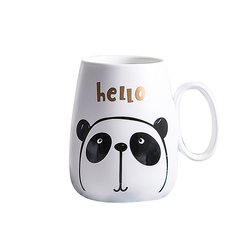 Cartoon Roasted Ceramic Mug Milk Mug Coffee Mug Mug Breakfast Mug Panda ...